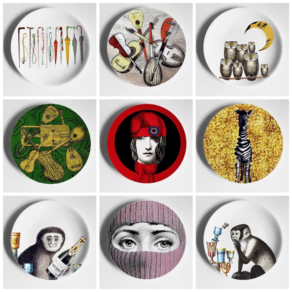Fornasetti Lina Cavalieri Plate Decorative Plate Ceramic Wall Decor ...