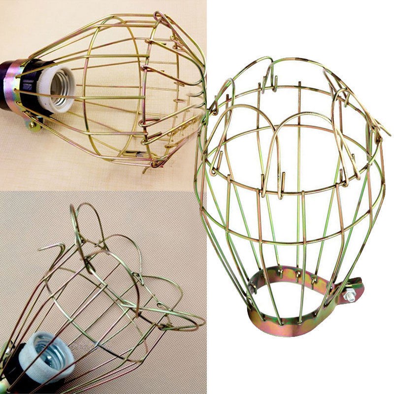 【COD】Metal Lamp Bulb Guard Clamp Light Cage Hanging Industrial Lamp ...