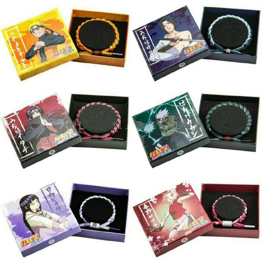 （with Original box Naruto weaves shoelaces couple's hand rope and ...