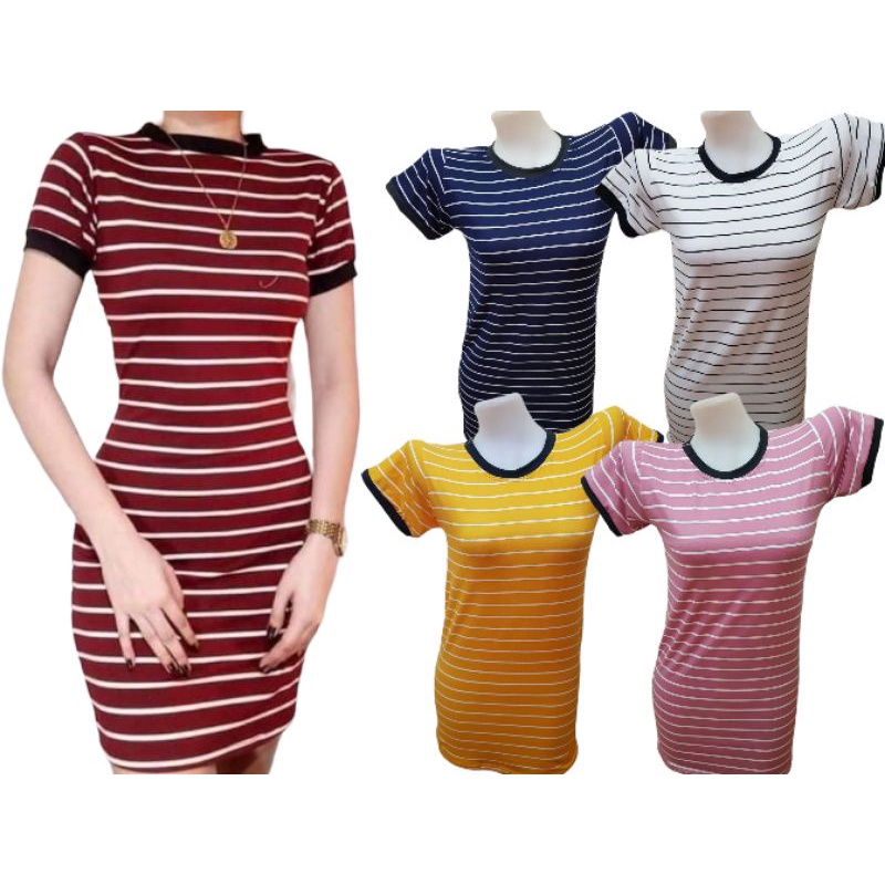 Ringer Bodycon Mini Dress ( Direct Supplier ) | Shopee Philippines