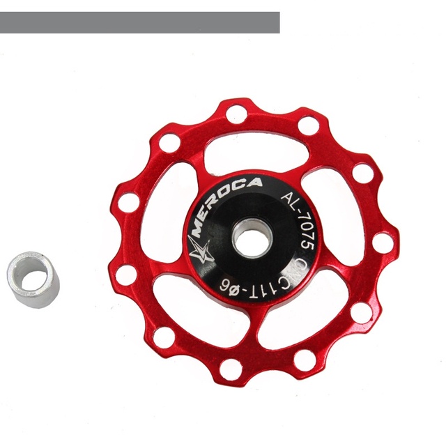 MEROCA MTB Bike 11T 13T Alloy Jockey Wheel Bicycle Rear Derailleur Guide Pulley Steel Bearing ...