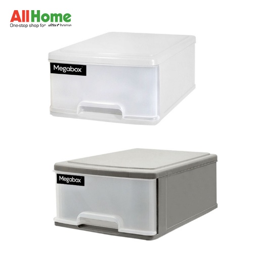 MEGABOX MG330 Drawer 1 Layer (White, Gray) | Shopee Philippines
