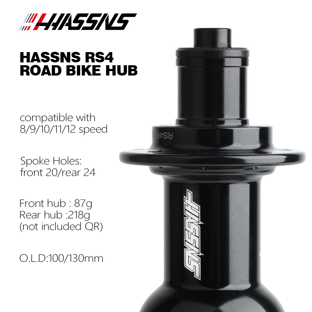 HASSNS RS4 road Bike Hub 4 bearing 24H 8-12Speed 4 claws 30 Ring ...