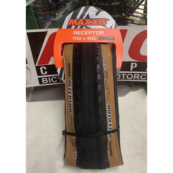 (pc)Tire Maxxis 700c 700x40c Gravel Receptor Rambler kevlar TR tanwall ...