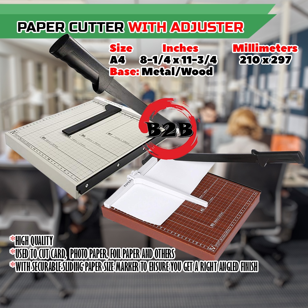 A4 size manual paper trimmer paper cutter wooden and Metal base ...