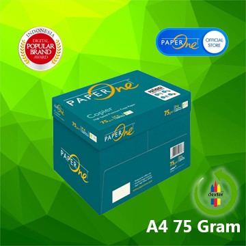 Paper A4 75GR PAPER ONE/PAPER A4 75GSM Brand BMO COPYPAPER COPIER EKON ...