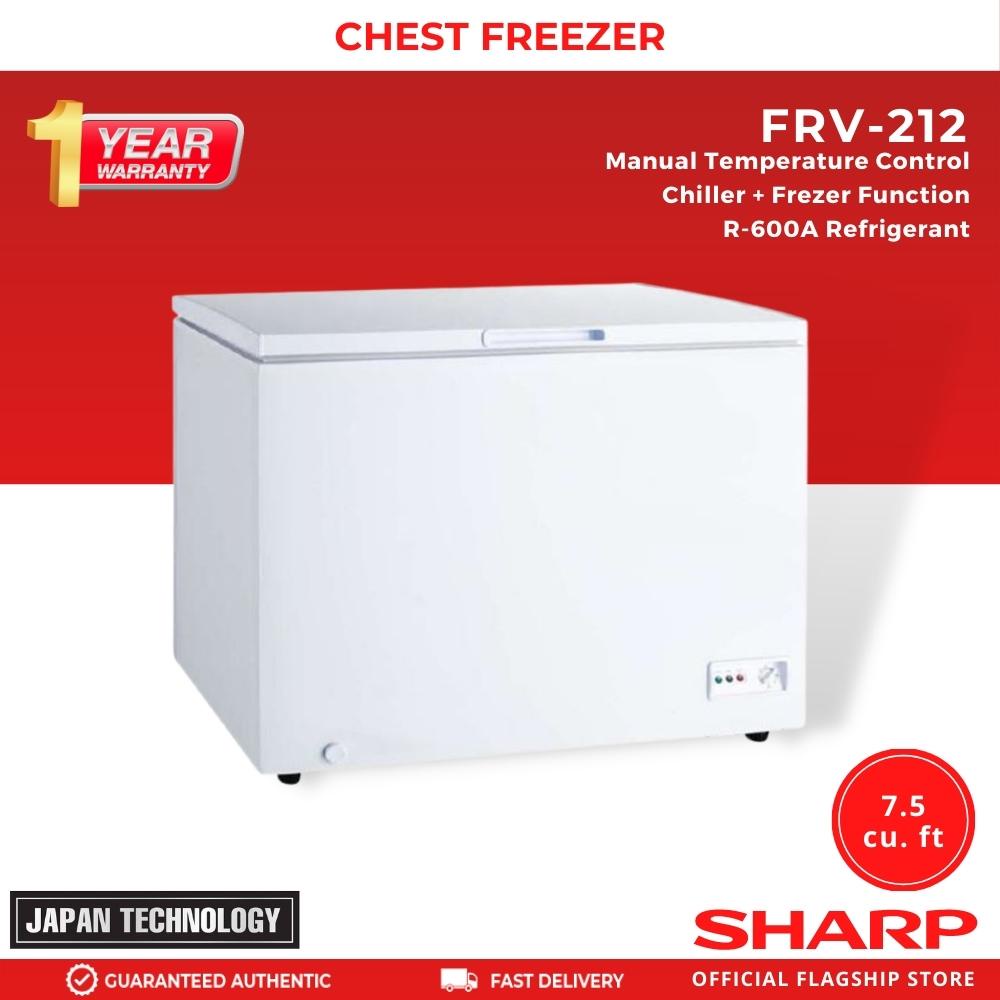 Sharp FRV-212 7.5 cu ft Chest Freezer (NCR Delivery) | Shopee Philippines
