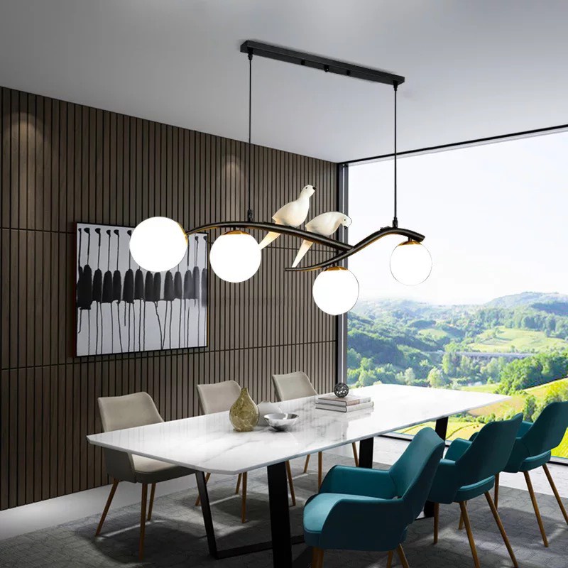 Dove Dining Table Drop Lights Decorated With Modern Space (Including ...