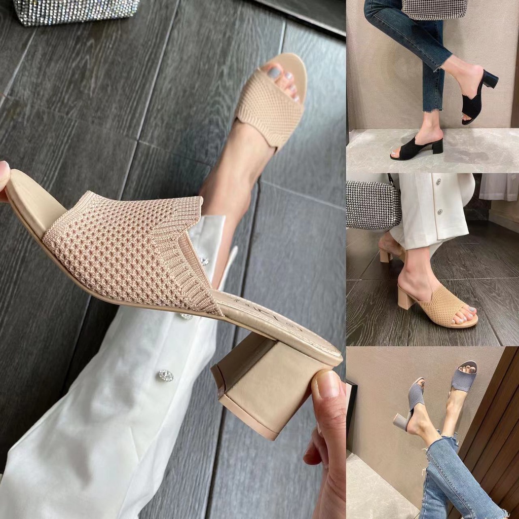 PJM CLASSY AND AFF0RDABLE 688-3 Soft Fabric 2.5 Inch Heels Sandals For ...