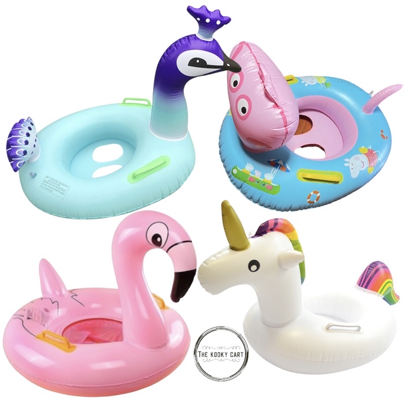 Kids Floater Inflatable Swimming Salbabida Swimming Ring / Peacock ...