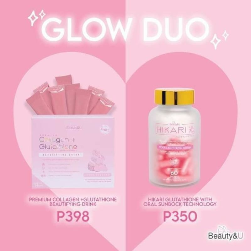 Beauty&U - Glow Duo (Hikari + Beautifying Drink) | Shopee Philippines