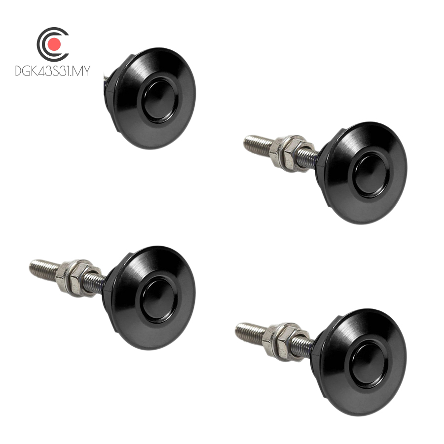 4X Push Button Quick Release Car Hood Bonnet Latch Pin Lock Bumper Clip ...