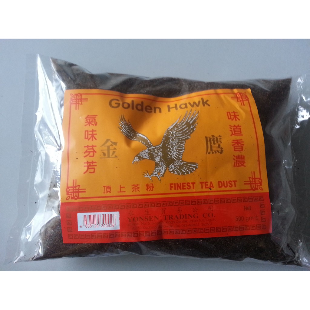 Golden Hawk Black Tea Ceylon Tea Dust 顶上茶粉金鹰标 500gm | Shopee Philippines