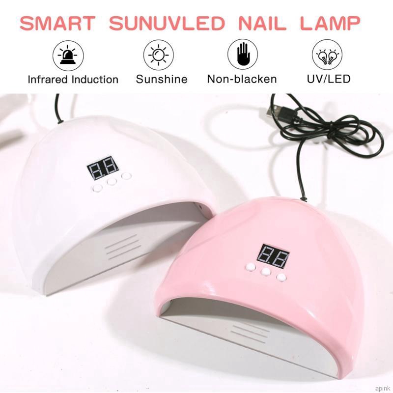 B.S Mini Intelligent LED Nail Phototherapy Machine 36W USB UV Lamp Nail ...