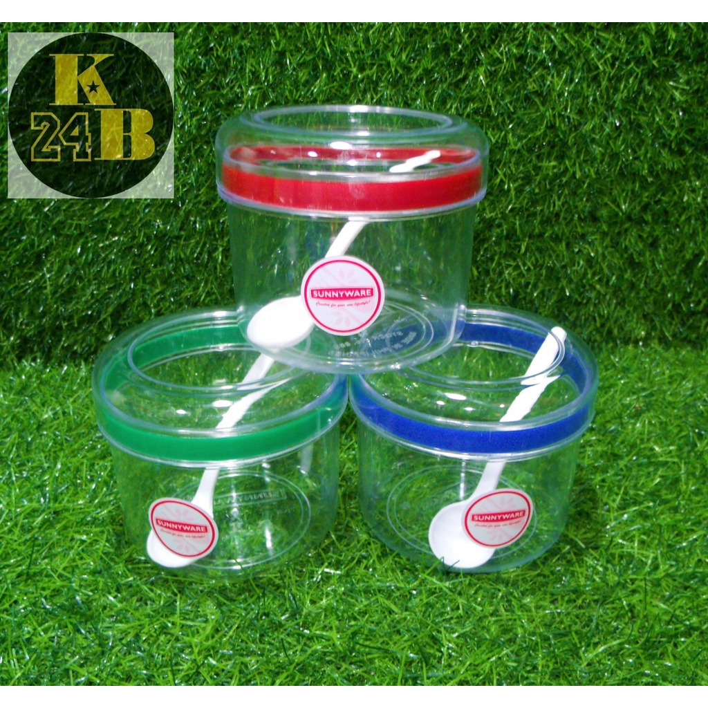 Sunnyware #885 Acrylic Round Canister with Spoon(Random) | Shopee ...