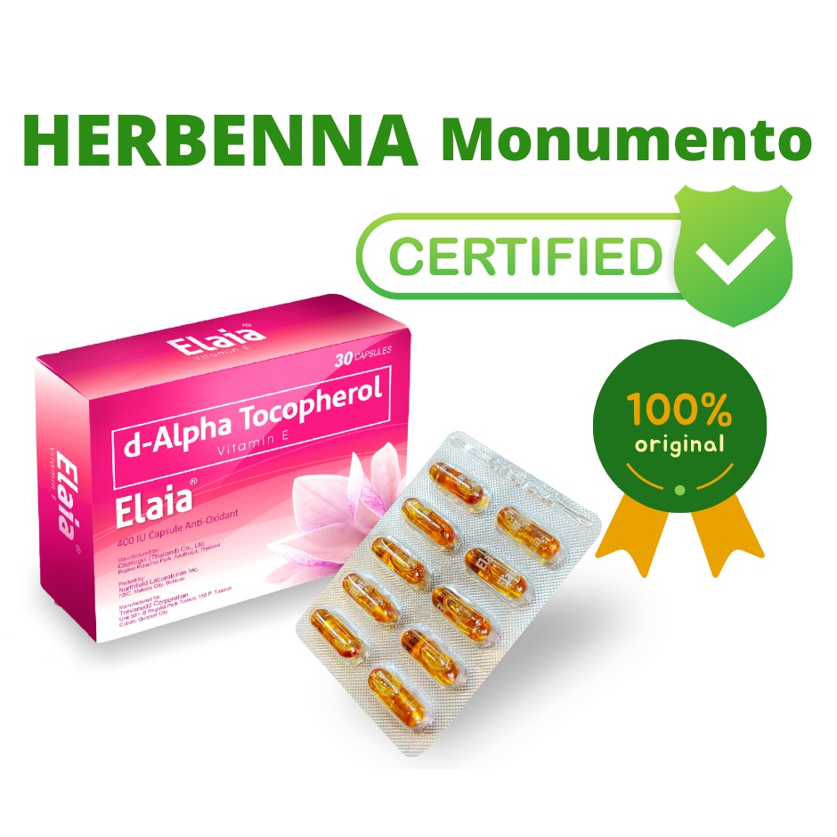 ELAIA VITAMIN E CAPSULE D-ALPHA TOCOPHEROL | Shopee Philippines ELAIA VITAMIN E CAPSULE D-ALPHA TOCOPHEROL | Shopee Philippines