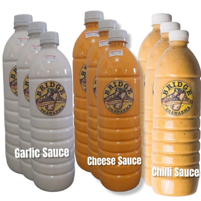 Shawarma sauce GARLIC, CHEESE, CHILLI SAUCE FOR SHAWARMA,FRIES,BURGER ...