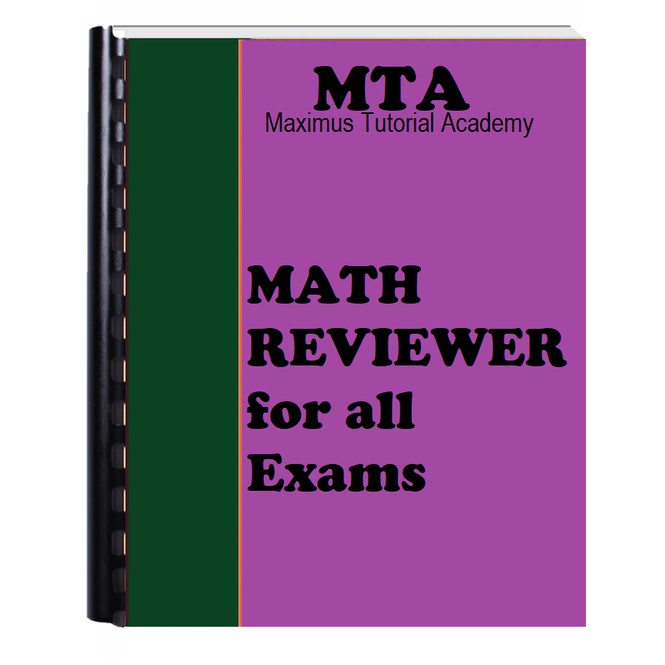 MATH REVIEWER for all kind of Exams | Shopee Philippines