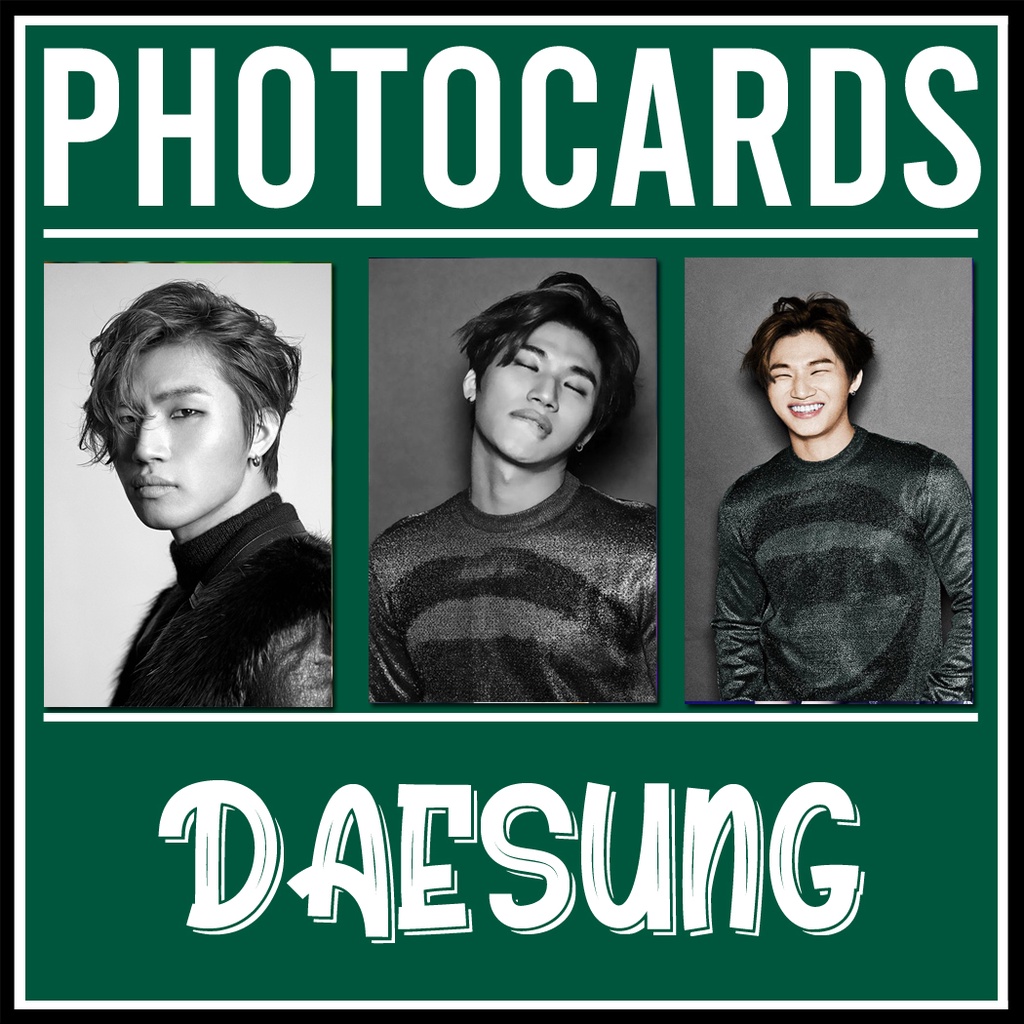 BIGBANG Daesung Photocards (400 gsm) | Shopee Philippines