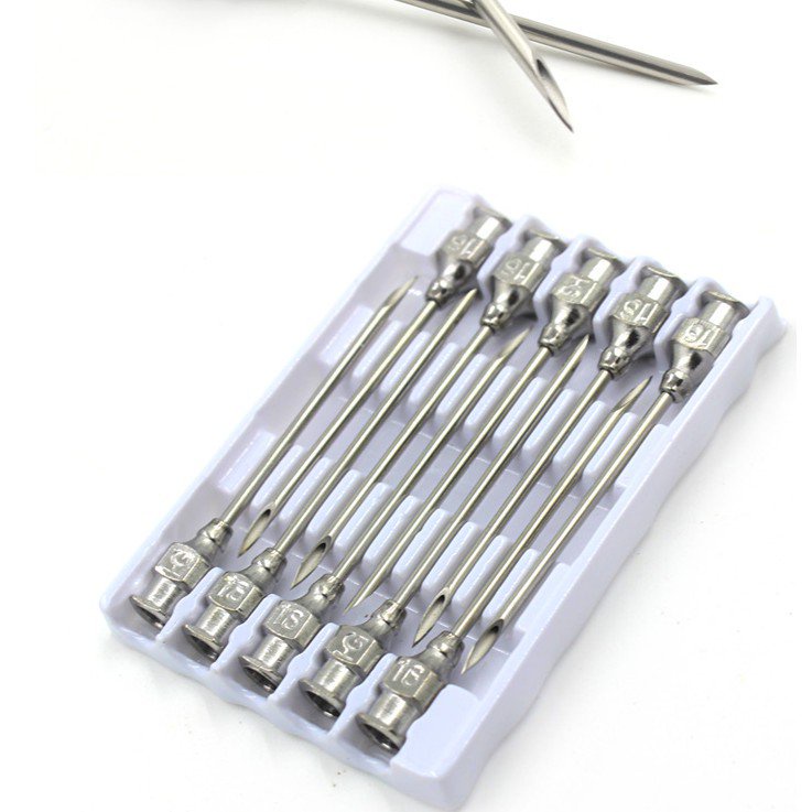 SharpVet Assorted 10 Pcs Stainless steel needle stainless syringe ...