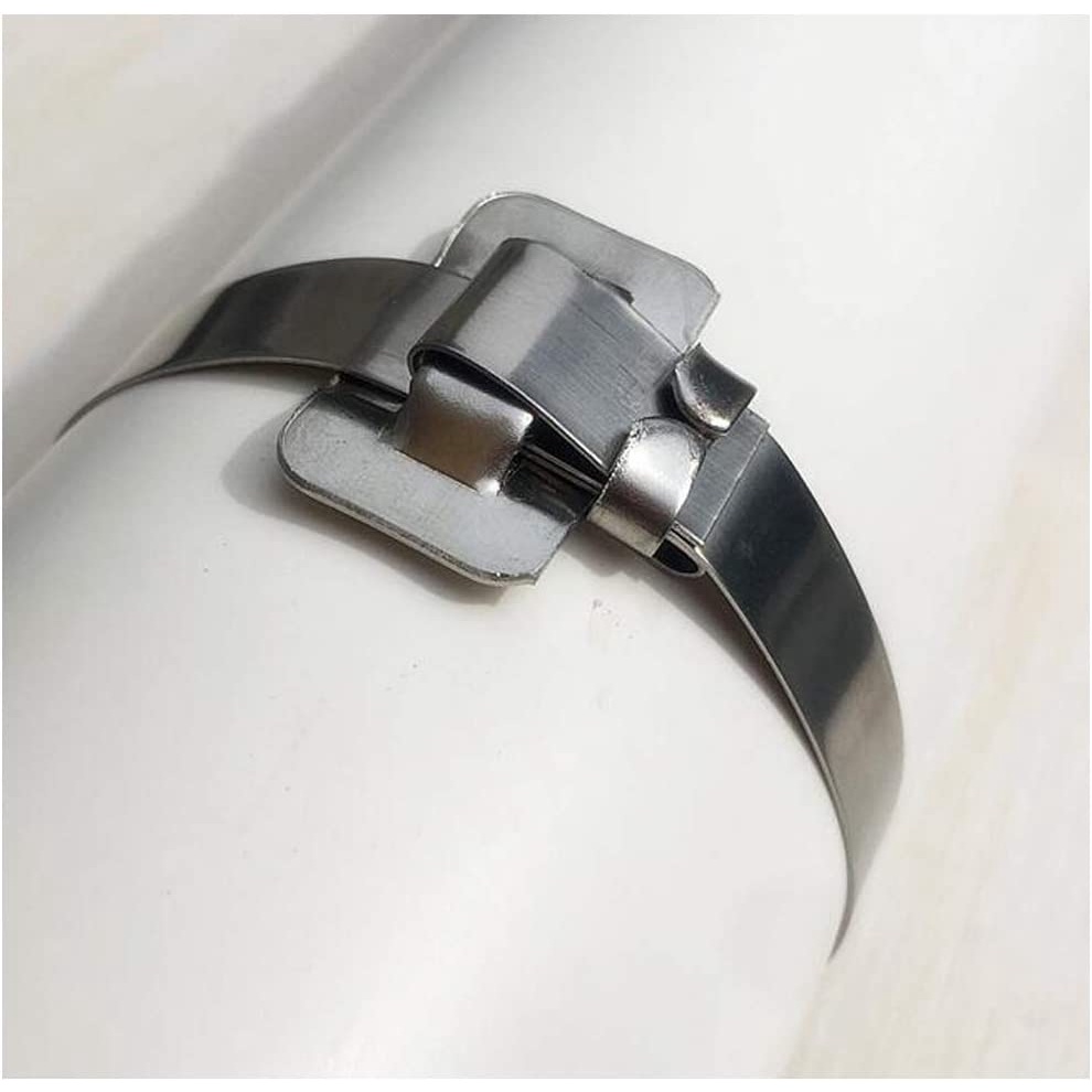 100pcs Allan Fiber optic stainless steel strapping banding buckles ...