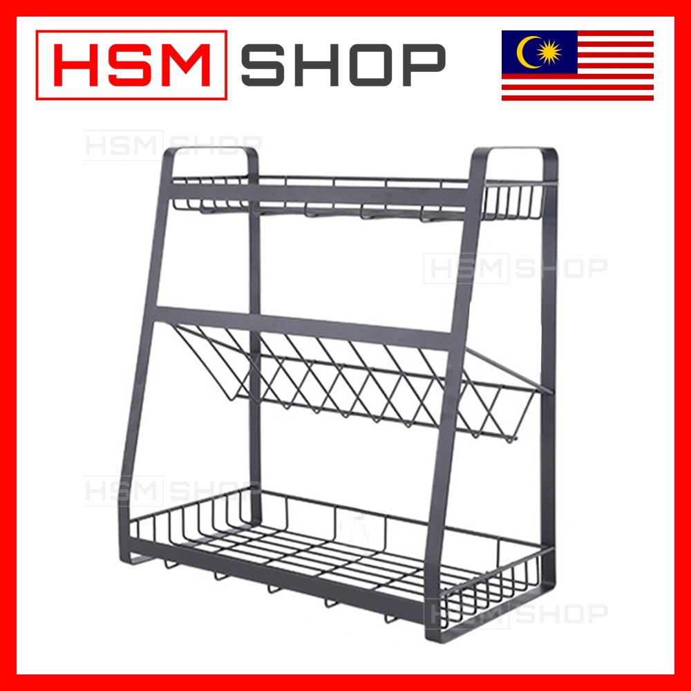 Multipurpose Storage Rack Kitchen Spice Sauce Storage Cabinet Stand ...