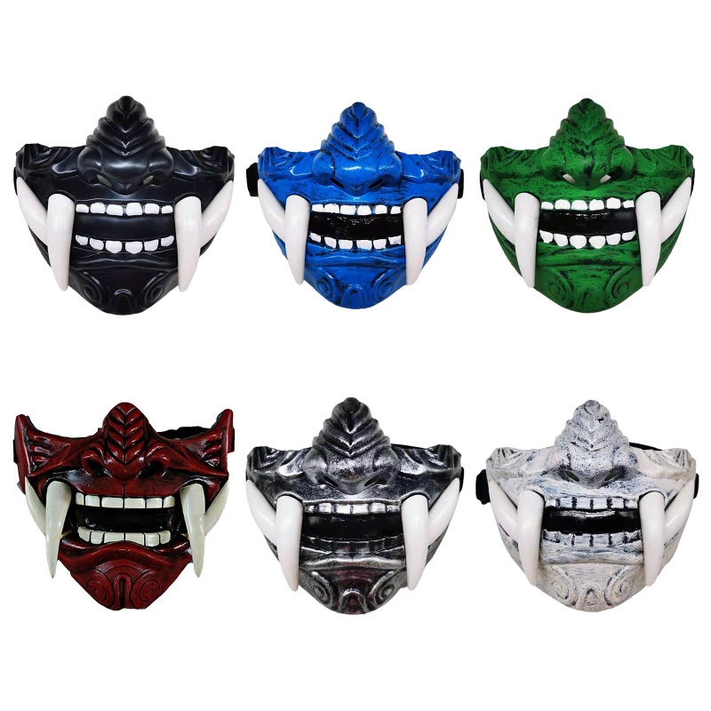 Yoo Airsoft Mask Protective Fashion Half Face Mask Prajna Hannya Mask ...