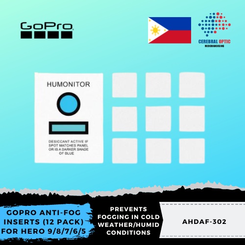 GOPRO ANTI-FOG INSERTS (12 PACK) FOR HERO 9/8/7/6/5 (OLD PACKAGING ...