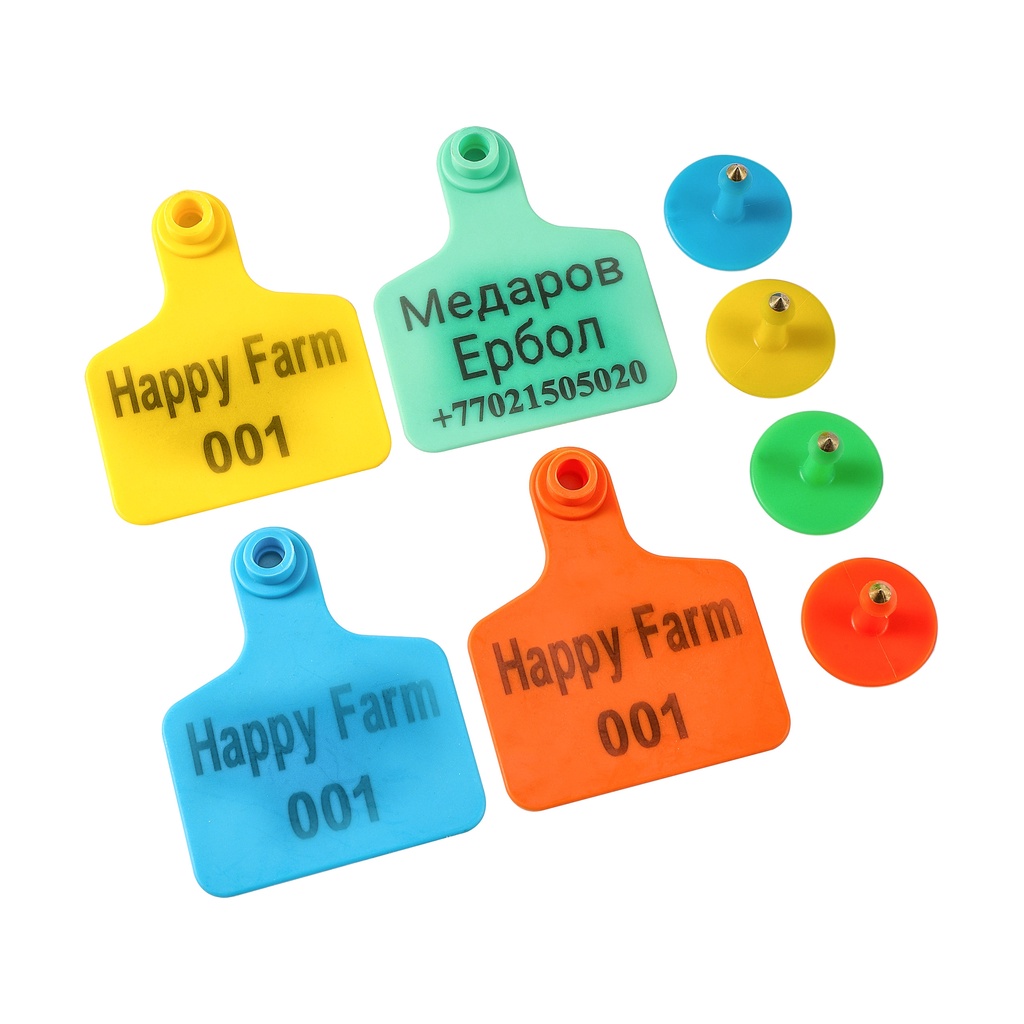 10 Pcs Customize Cattle Ear Tags Diy Name Phone Number Logo Labels ...