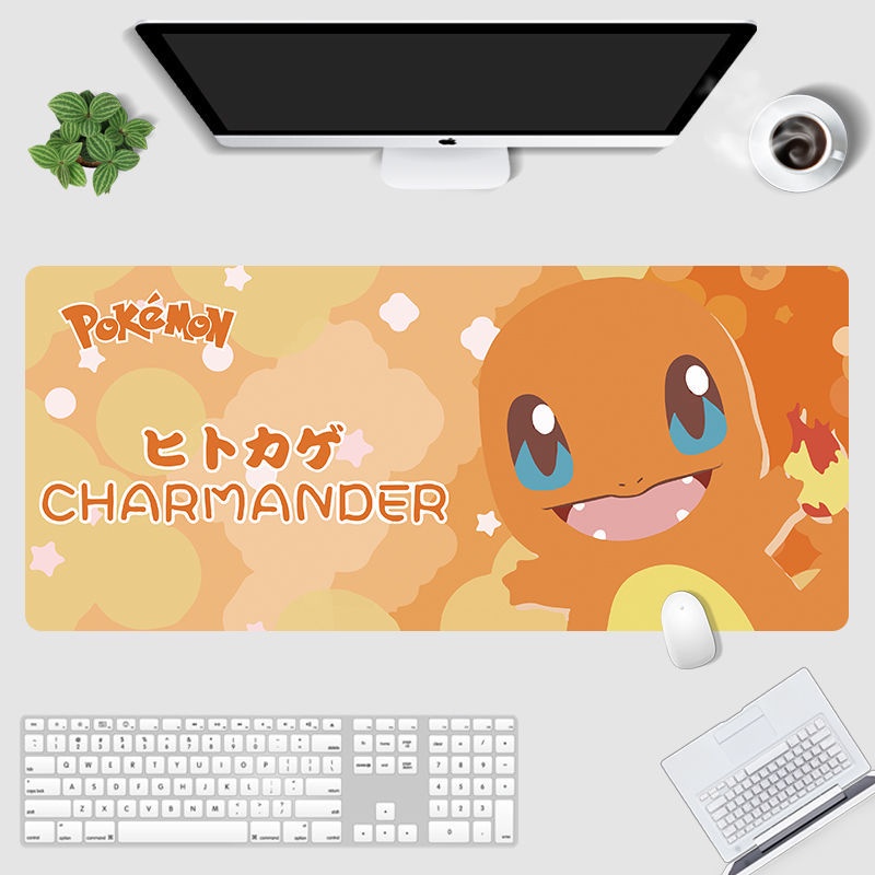 Pokémon Plus Size Cute Mouse Pad Pikachu Squirtle Bulbasaur Charmander ...