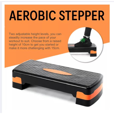 Aerobic Step Board 68cm Long Fitness Exercise Stepper Steps w/ Height ...