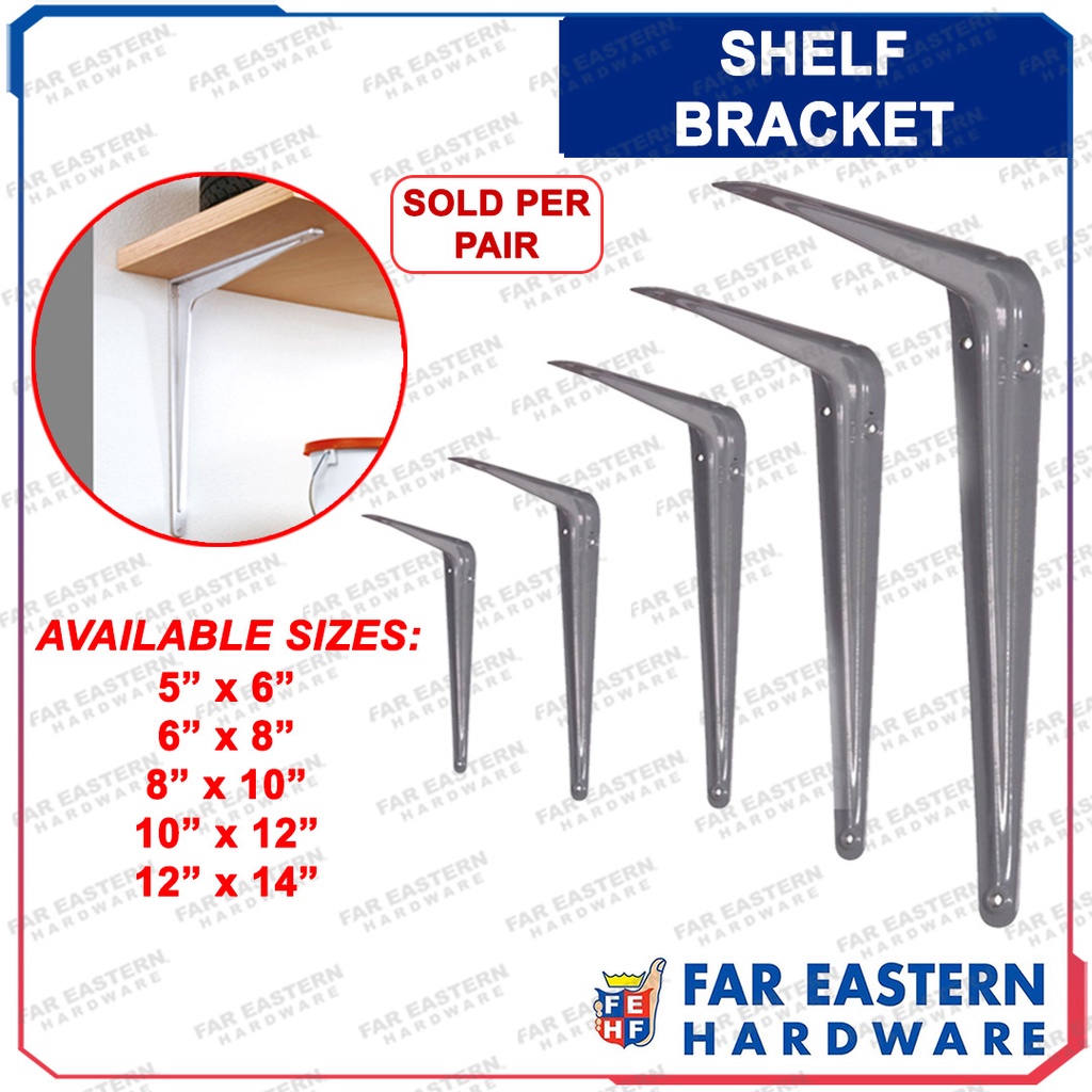 Shelf Bracket 5x6" | 6x8" | 8x10" | 10x12" | 12x14" Per Pair | Shopee ...