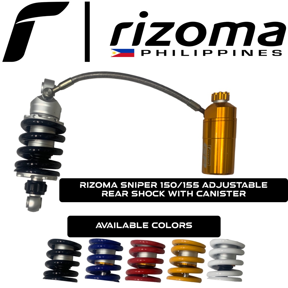 Rizoma Yamaha Sniper 150 Sniper 155 208mm Rear Shock Absorber With Tank ...