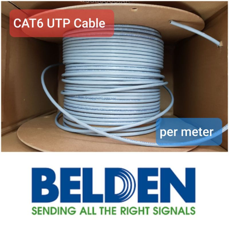 Belden CAT6 UTP Cable 7814A per Meter | Shopee Philippines
