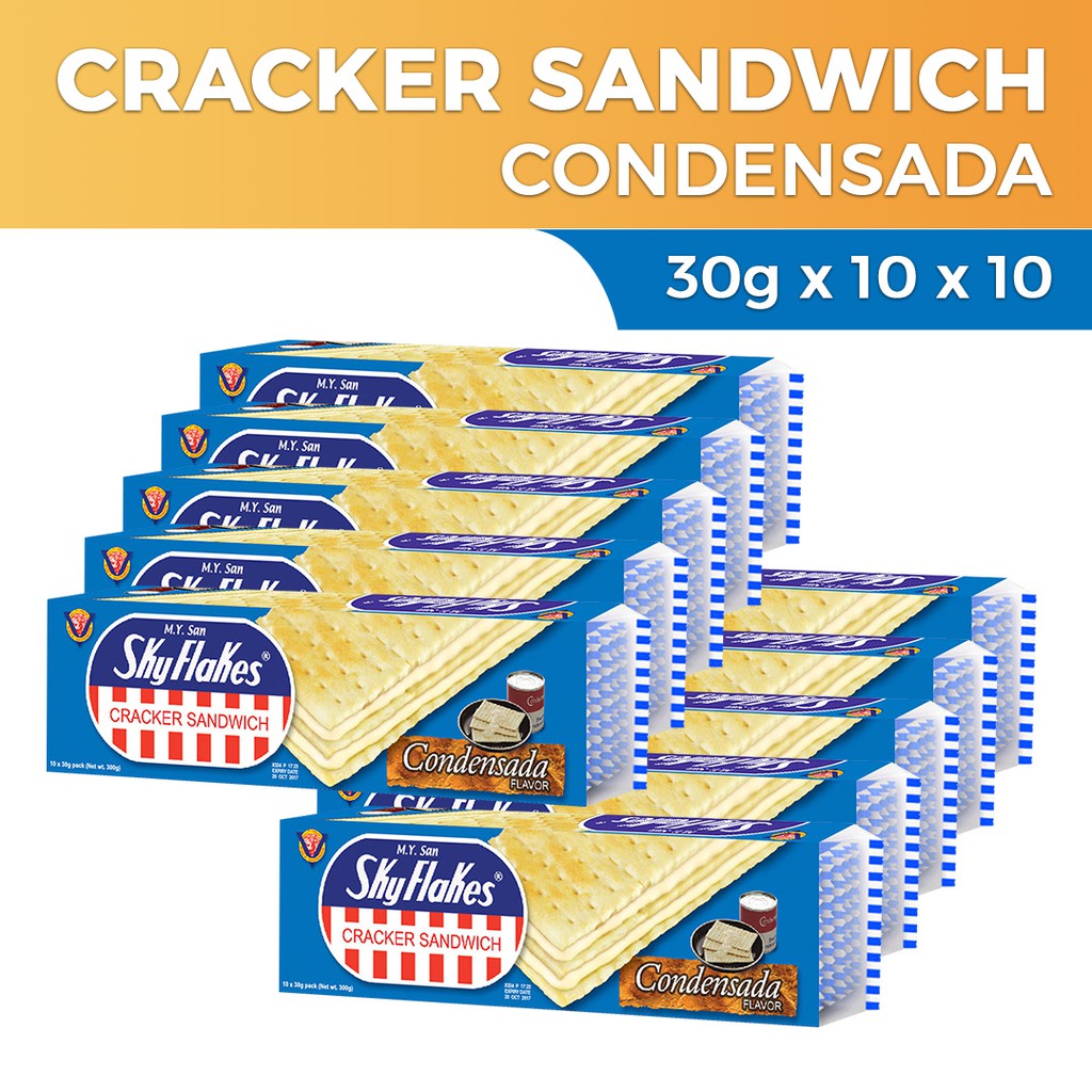 Skyflakes Cracker Sandwhich Condensada 30g x 10 X 10 R0510 | Shopee ...