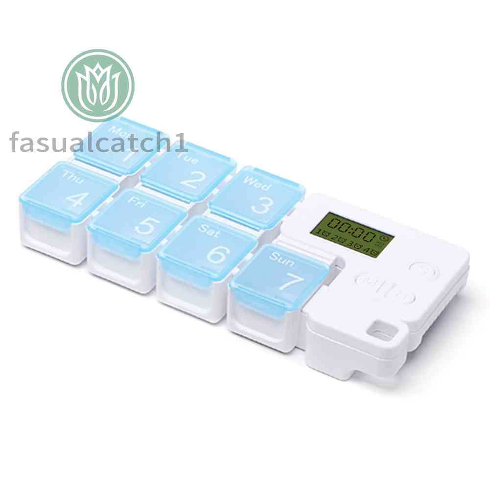 Electronic Medicine Drug Storage Alarm Box Timing Reminder Week Smart ...