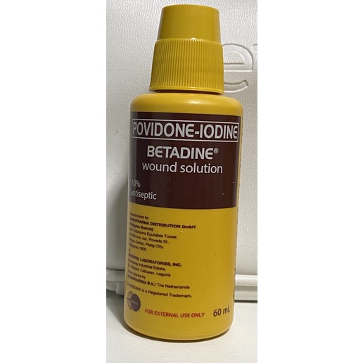 Betadine Wound Solution/ Skin Cleanser Povidone Iodine 60ml / 120ml | Shopee Philippines