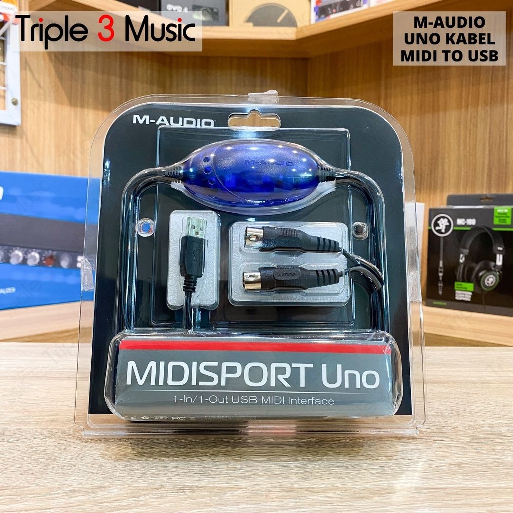 M-AUDIO Midisport Uno Portable 5 Pin Cable Midi To USB ORIGINAL | Shopee Philippines