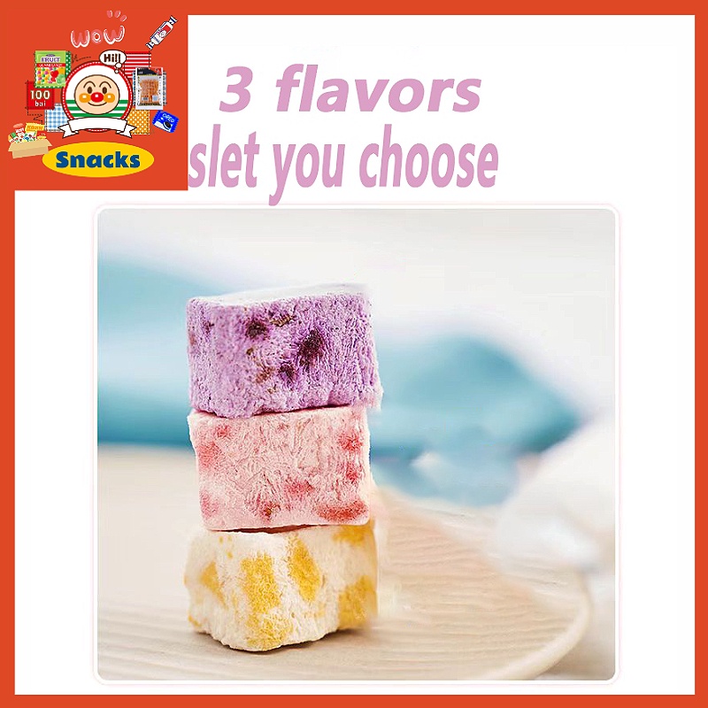 Yogurt fruit freeze-dried block multi-flavored strawberry blueberry ...