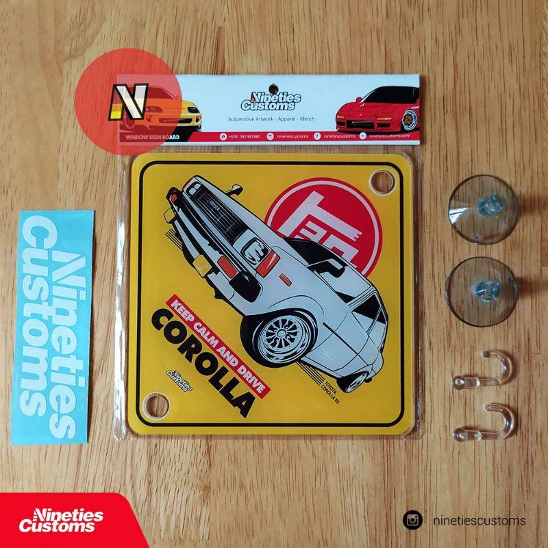 Toyota Corolla DX Window Sign | Shopee Philippines