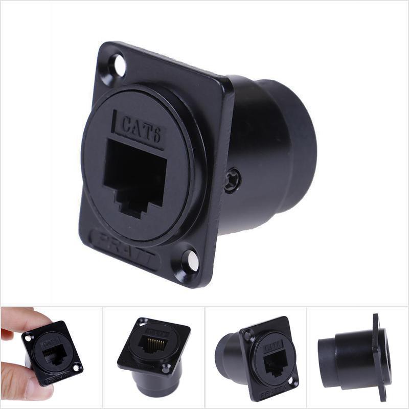 TCPH RJ45 D-type module socket female signal connector cat6 panel mount ...