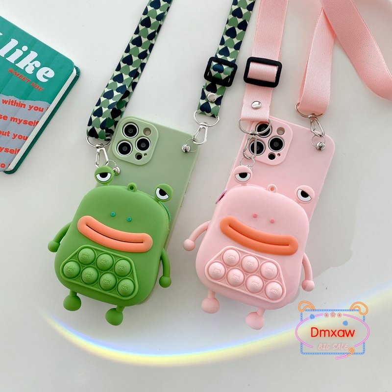 Cute Frog Coin Purse Casing For Vivo Y93 Y91C Y91 Y95 Y85 V9 V15 V11 ...