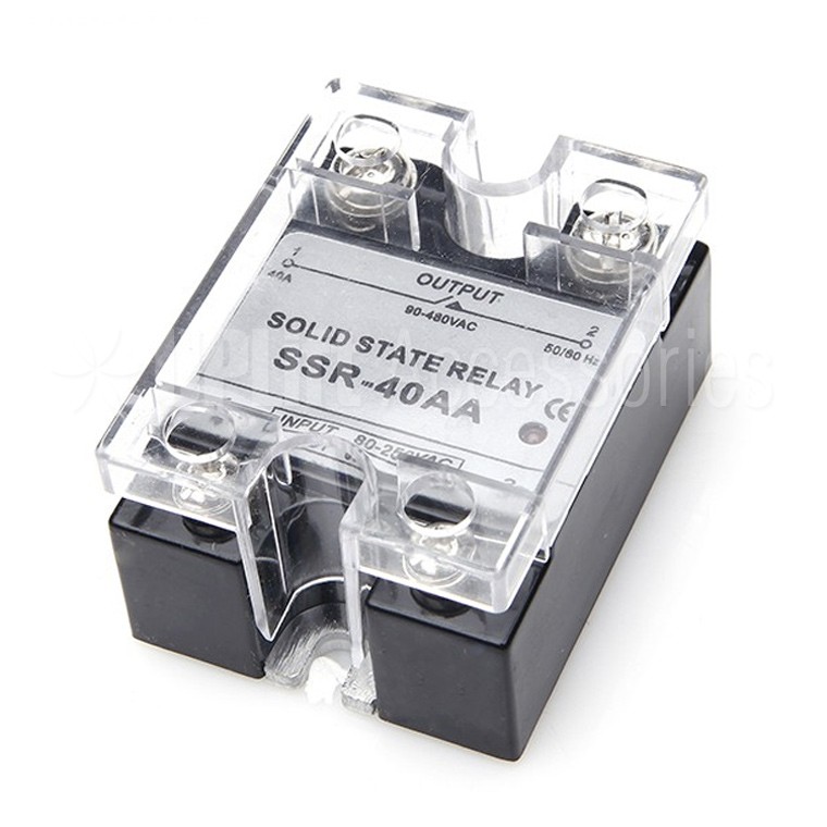SSR Solid State Relay SSR AC-AC 220V 40A Max Output AC to AC (SSR-40AA ...