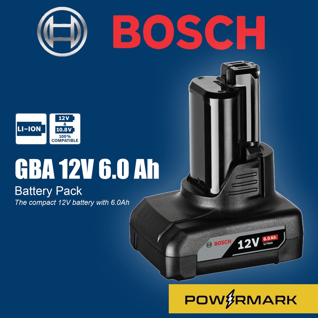 Bosch GBA 12V 6.0Ah O-B Battery Pack [POWERMARK | BCT] | Shopee Philippines