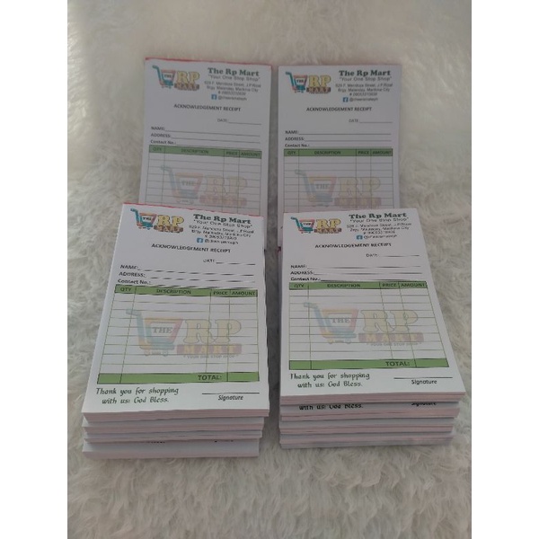 Personalized Receipt/Ordinary Reciept | Print at Hometiz | Shopee ...