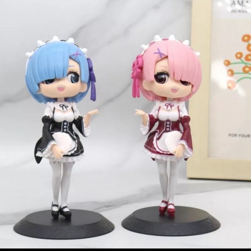 Qposket Anime Re Zero Ram Rem Action Figure Loose Pack | Shopee Philippines