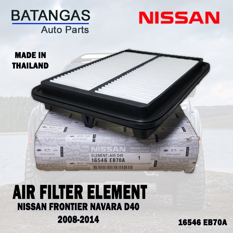 NISSAN Air Filter Element Frontier Navara D40 2008-2014 16546 EB70A ...