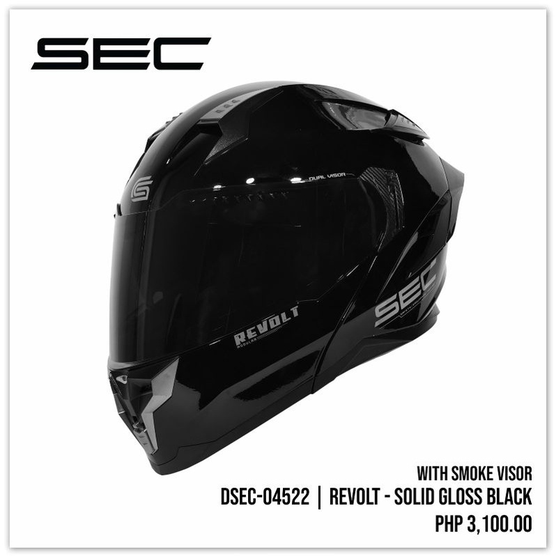 Revolt modular helmet with freebies (sec brand) | Shopee Philippines