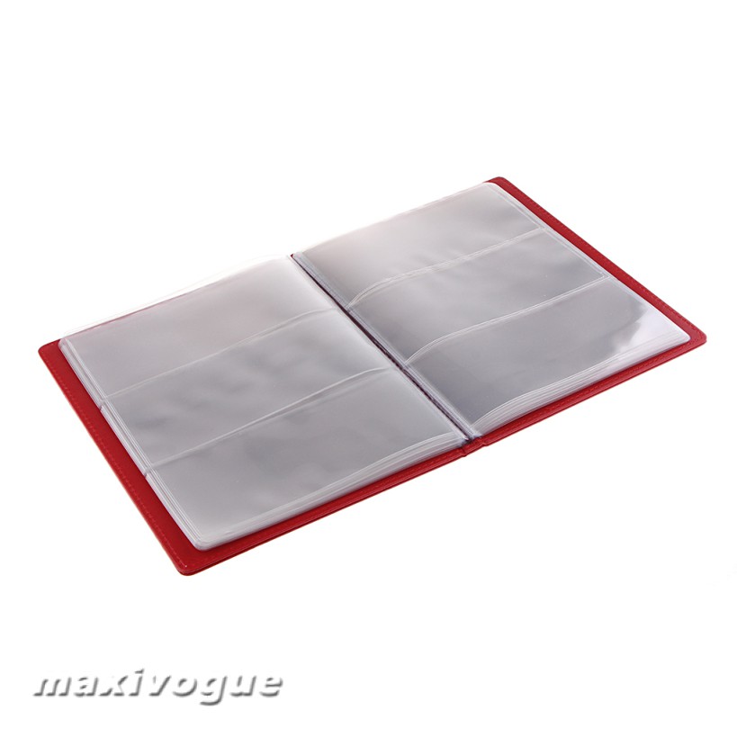 20 Pages Collection Album Bill Folder Red | Shopee Philippines