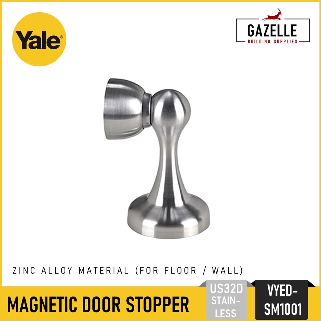Yale Essential Door Stopper Magnetic VYED-SM1001-US32D | Shopee Philippines